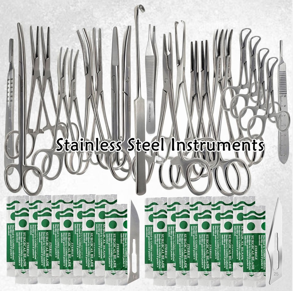 43 Pcs Premium Grade General Spay Pack Veterinary Surgical Instrument ...
