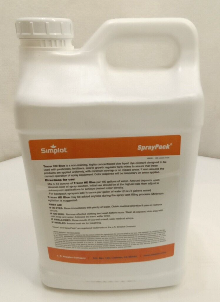 Simplot 26983 Tracer HD Blue Concentrated Indicator Liquid Dye Colorant ...