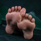 Silicone Foot Model Simulation 1:1 Female Mannequin Feet Nail Art ...