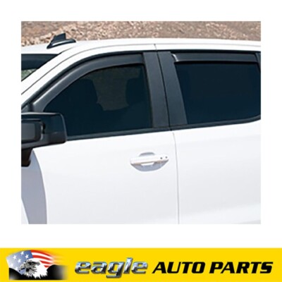 Chevrolet Silverado 1500 2020 - 2024 Smoked Set of 4 Weathershields ...