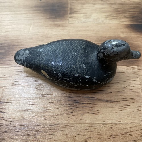 Vintage Miniature Lead Duck Mallard 2 .5 Inches Long 12.65 oz In Weight ...