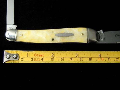 GREAT EASTERN GEC YELLOW SNOW ACRYLIC CAMPFIRE WHITTLER KNIFE NIT RARE ...