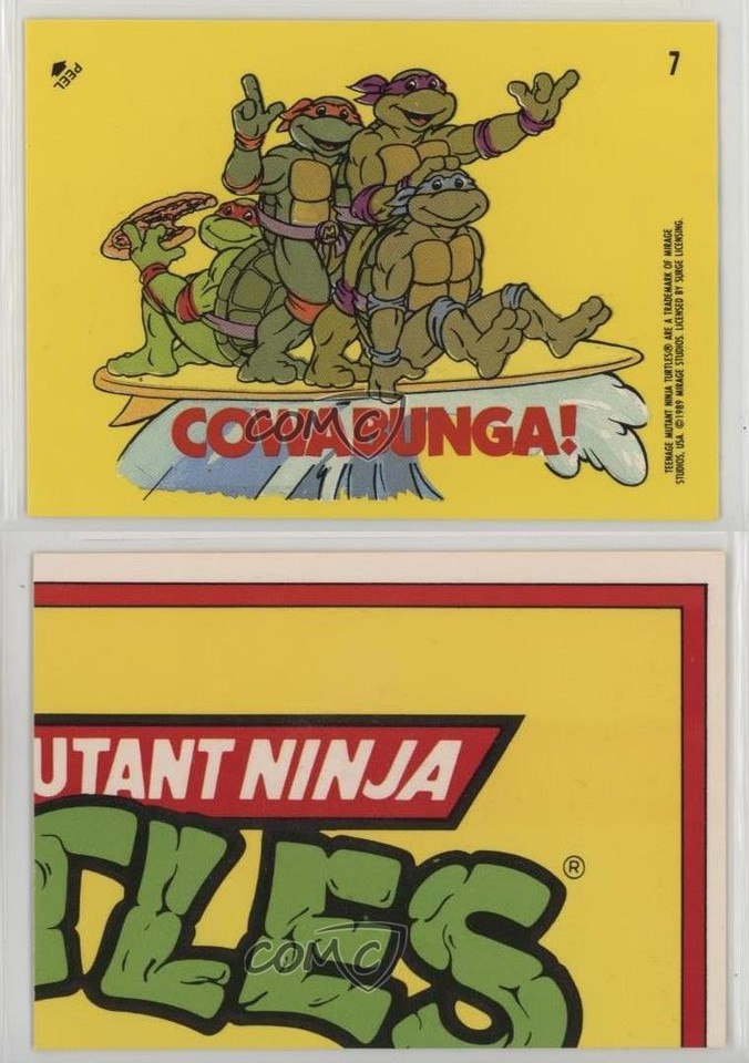 1989 Topps Teenage Mutant Ninja Turtles Stickers Cowabunga! #7 0u2j | eBay