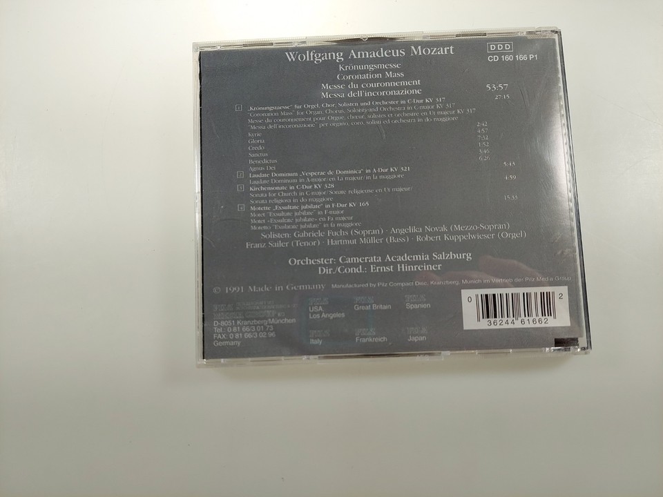 Wolfgang Amadeus Mozart : Vienna Master Series CD (1992) 🎼💿 | eBay