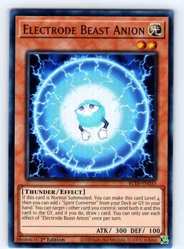 Electrode Beast Anion Ultra Rare 1st Edition BLTR-EN033 LP | eBay