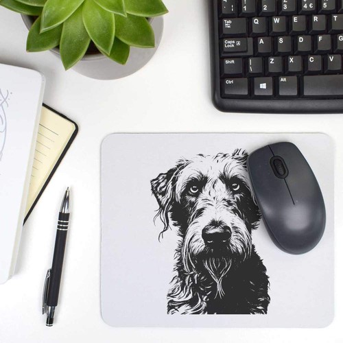 'Irish Wolfhound Portrait' Mouse Mat / Desk Pad (MO00036772) | eBay