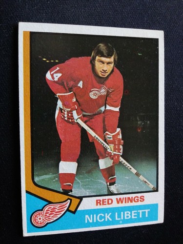 1974-75 Topps Hockey Card # 193 Nick Libett - Detroit Red Wings (VG/EX ...