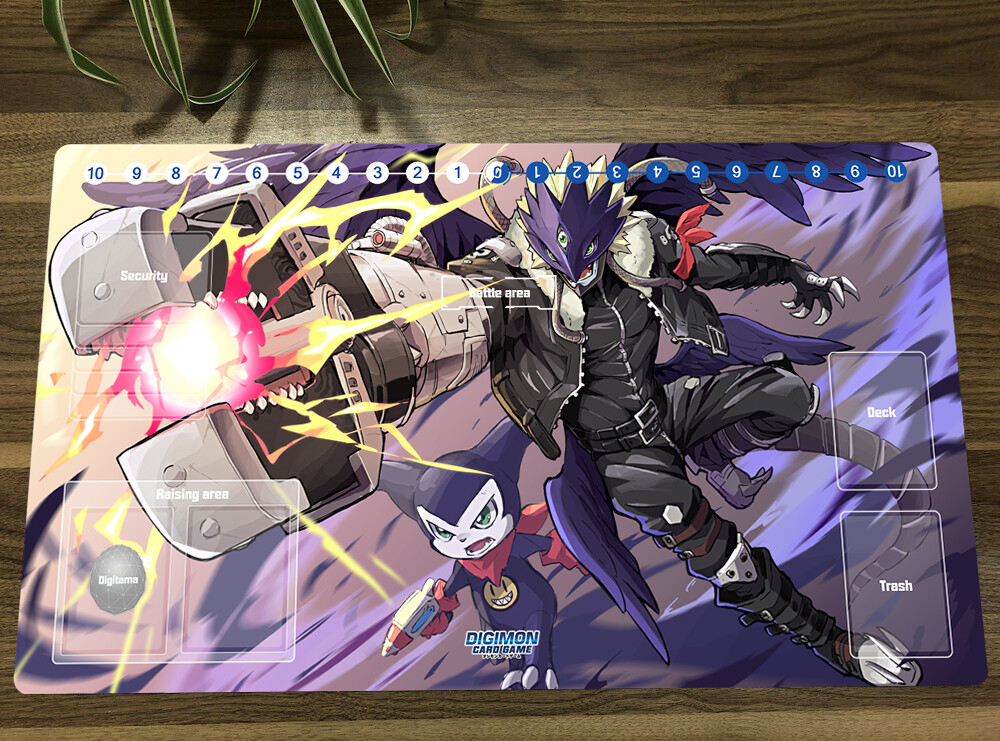 Digimon Duel Playmat Anime CCG DTCG Mat Beelzemon Trading Card Game Mat ...