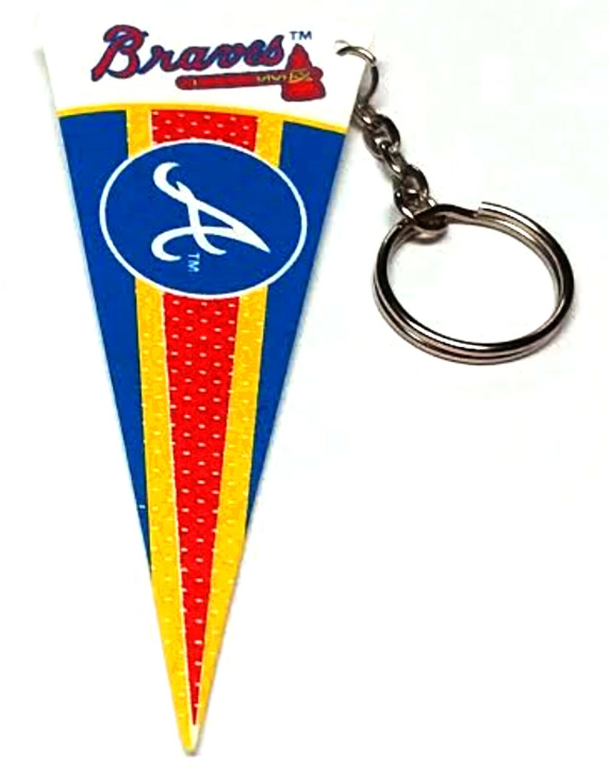 ATLANTA BRAVES MLB BASEBALL LICENSED KEYCHAIN BACKBACK PULL GIFT YOU ...