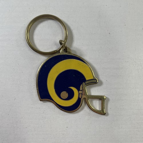 Official NFL Los Angeles Rams Helmet Brass Keychain Vintage Russ Brand ...