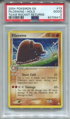 Pokemon Ex Team Rocket Returns #13 Piloswine Holo PSA 2 | eBay
