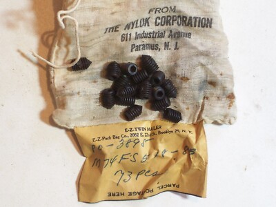 SET SCREWS NYLOK SCREW 5/16-18 X 1/2 CONE POINT NYLON PELLET LOCKING ...