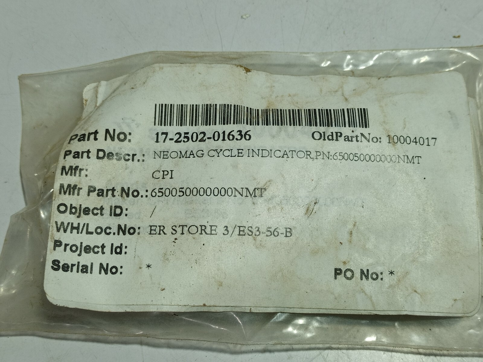 CPI NeoMag 650050000000NMT Cycle Indicator | eBay