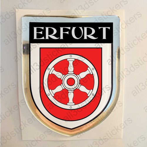 Sticker Erfurt Germany coat of arms automotive sticker emblem flag 3D ...