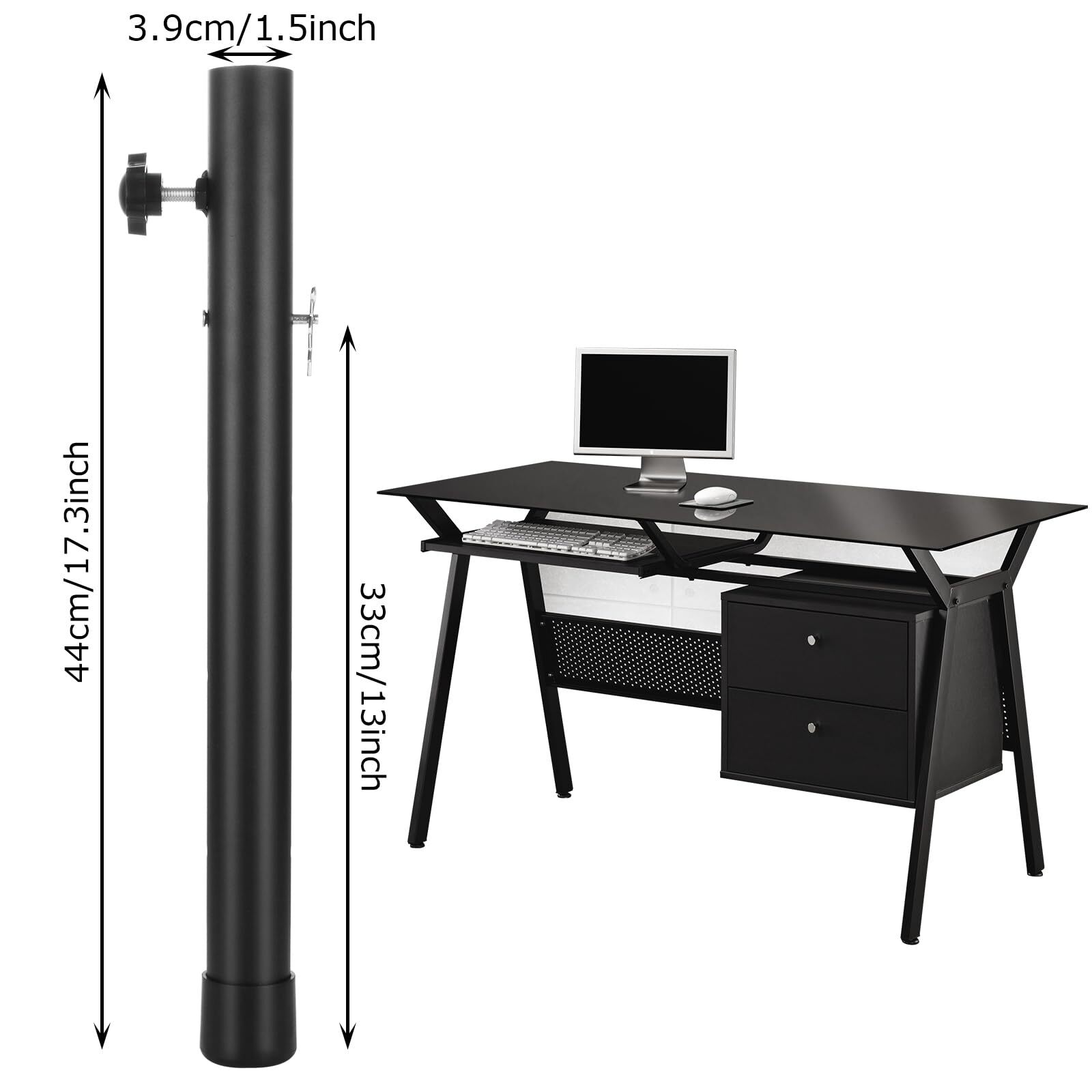 DIRBUY 4PCS Table Leg Extenders 4 Levels - 17.3 Inch Adjustable Table ...