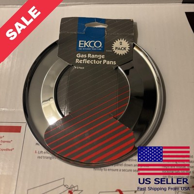 4 Pcs Round Drip Pan for Gas Range Stove Burner Covers Water Tray | eBay