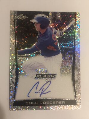 2018 Cole Roederer Leaf Flash Sparkle Chicago Cubs On Card Auto | eBay