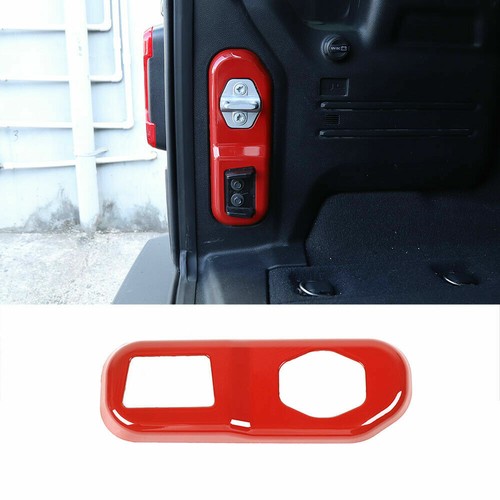 Tailgate Trunk Lock Panel Cover Trim for Jeep Wrangler JL 18+ ABS Red ...