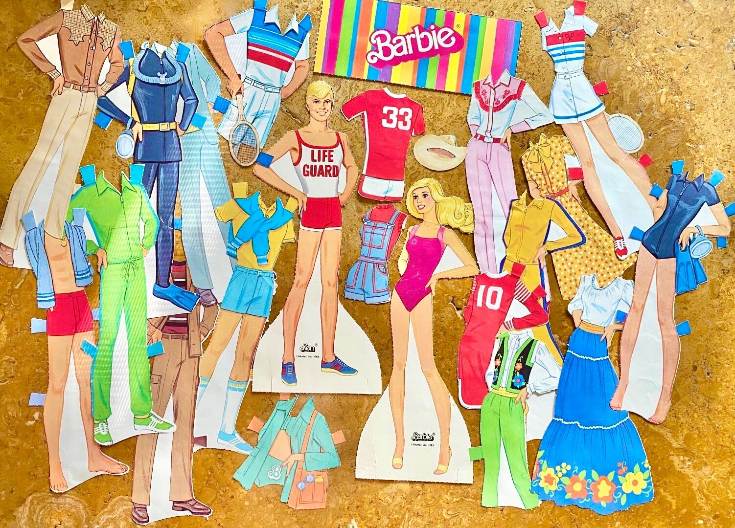 DORIS DAY 1952 vintage RARE paper dolls + BARBIE, SNOW WHITE 70s, 80s ...