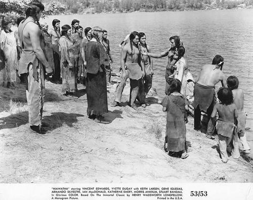 Vince Edwards, Yvette Dugay, Eugene Iglesias - Hiawatha (1953) - 8 1/2 ...