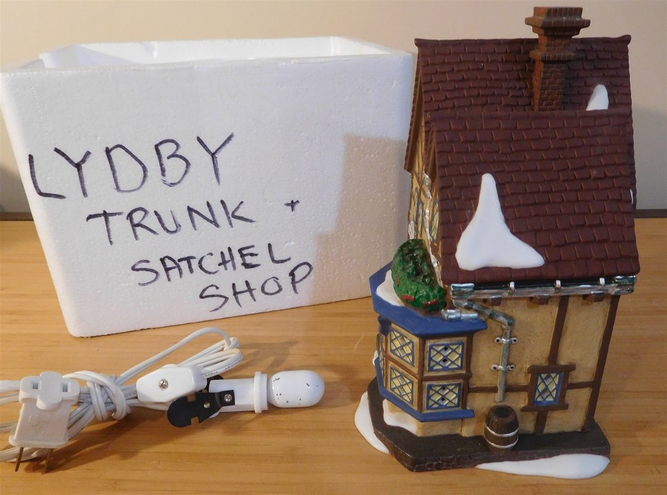 Dept 56 Dickens Village - Lydby Trunk & Satchel Shop from Manchester ...