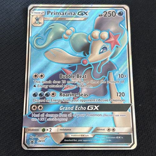 Pokémon TCG Primarina GX SM39 Full Art Holo Rare Black Star Promo | eBay