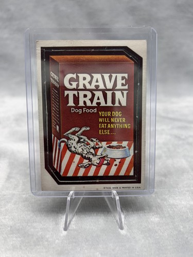 1967 Vintage Wacky Packages Grave Train Die Cut card sticker #33 | eBay