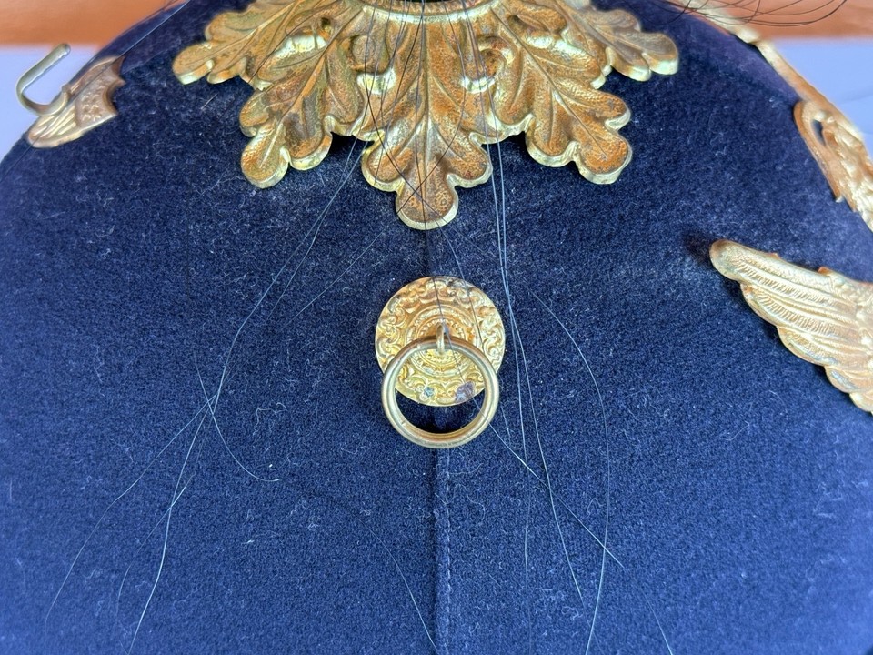 INDIAN WARS, U.S. M1881, STAFF, DRESS PLUMED HELMET, 1st INFANTRY | eBay