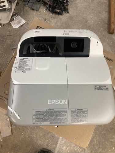 Epson BrightLink 475Wi H453A HDMI 3LCD Projector & Remote- 2650 HRS On ...