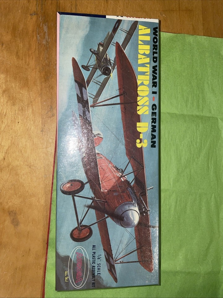 Vintage 1956 Aurora German World War I Albatross D-3 Factory Sealed ...