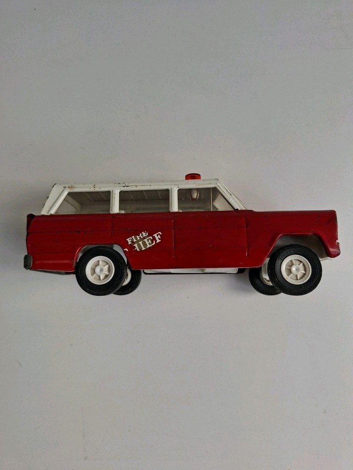 Vintage Tonka Jeep Wagoneer Truck Fire Chief Truck Rare Colour | eBay UK