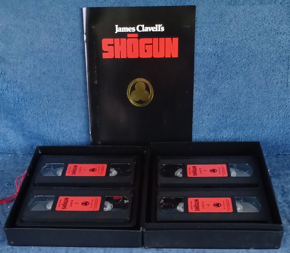 JAMES CLAVELL'S - RICHARD CHAMBERLAIN - SHOGUN - (4) VHS SET IN CASE + BOOKLET | eBay
