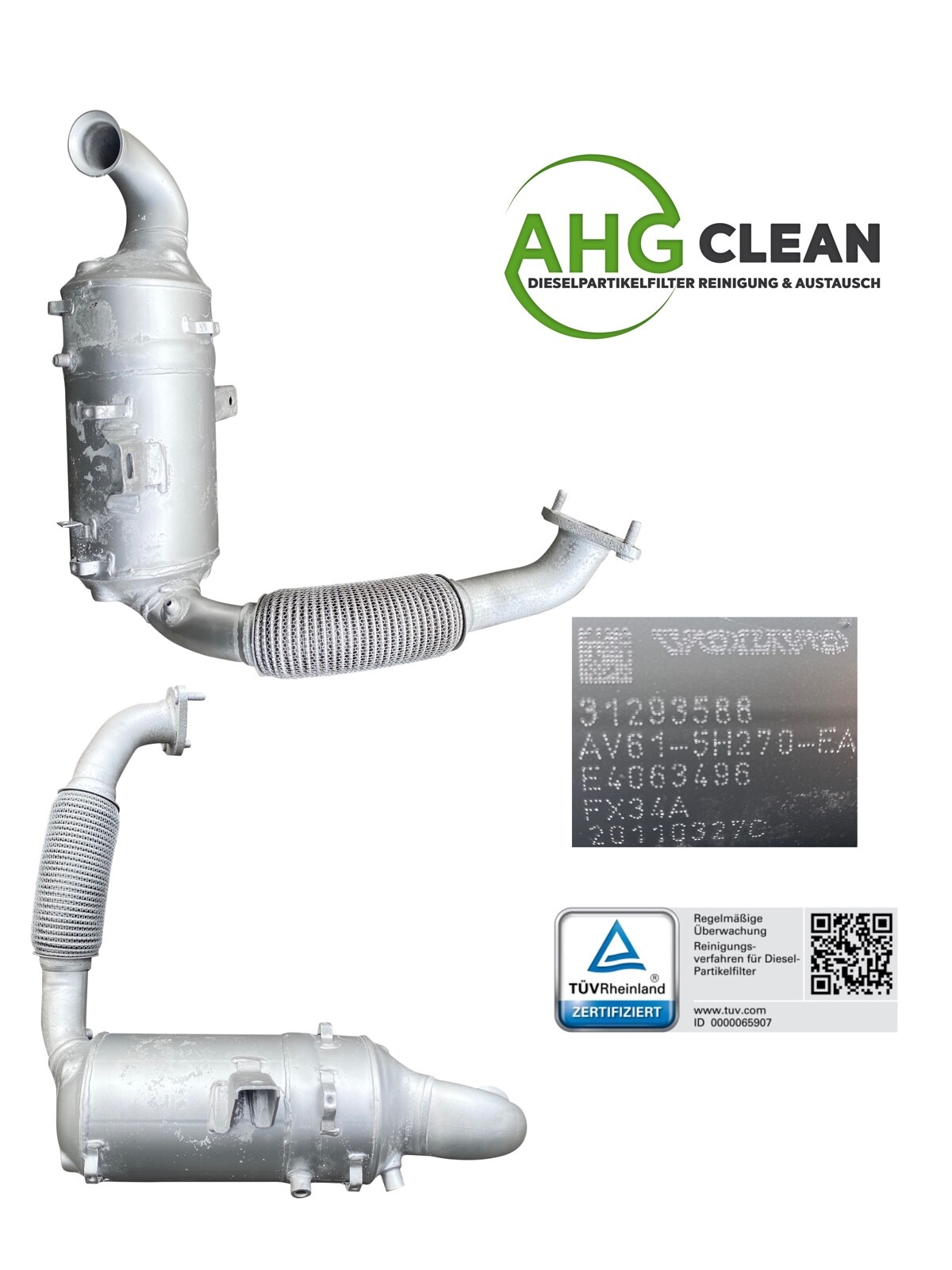 Original Dieselpartikelfilter Focus Tourneo Transit Mazda 3 5 Volvo V70 ...