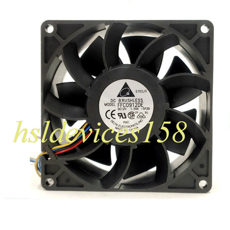 1PCS Delta FFC0912DE 9038 12V 1.50A 9CM Server Chassis Cooling Fan | eBay