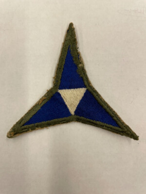 3rd Corps, III Corps Patch Original World War II WW2, no glow, cut edge ...