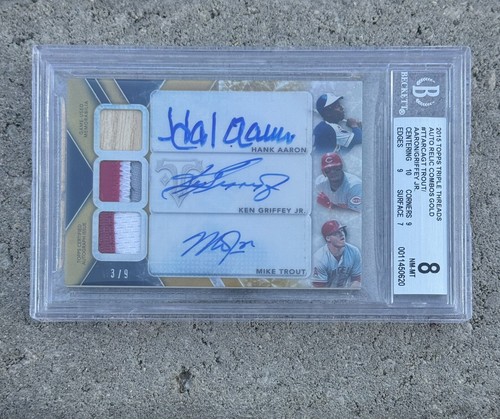 2015 Topps Triple Threads - Auto Relic Combos Gold #TTARC-AGT Ken ...
