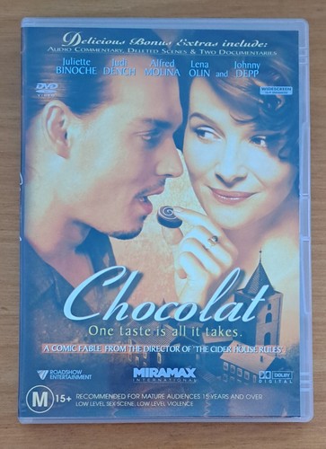 DVD ... CHOCOLAT - Juliette Binoche, Judi Dench, Alfred Molina, Johnny ...