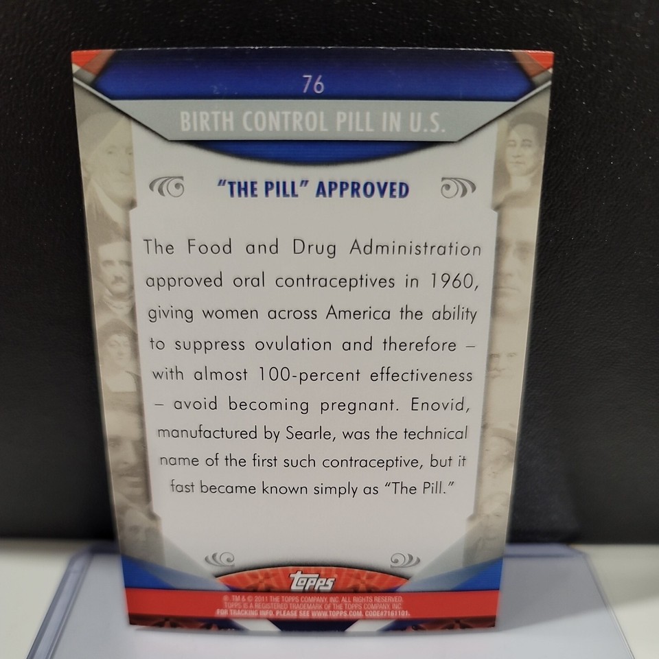 2011 Topps American Pie Birth Control Pill In US #76 0ae | eBay