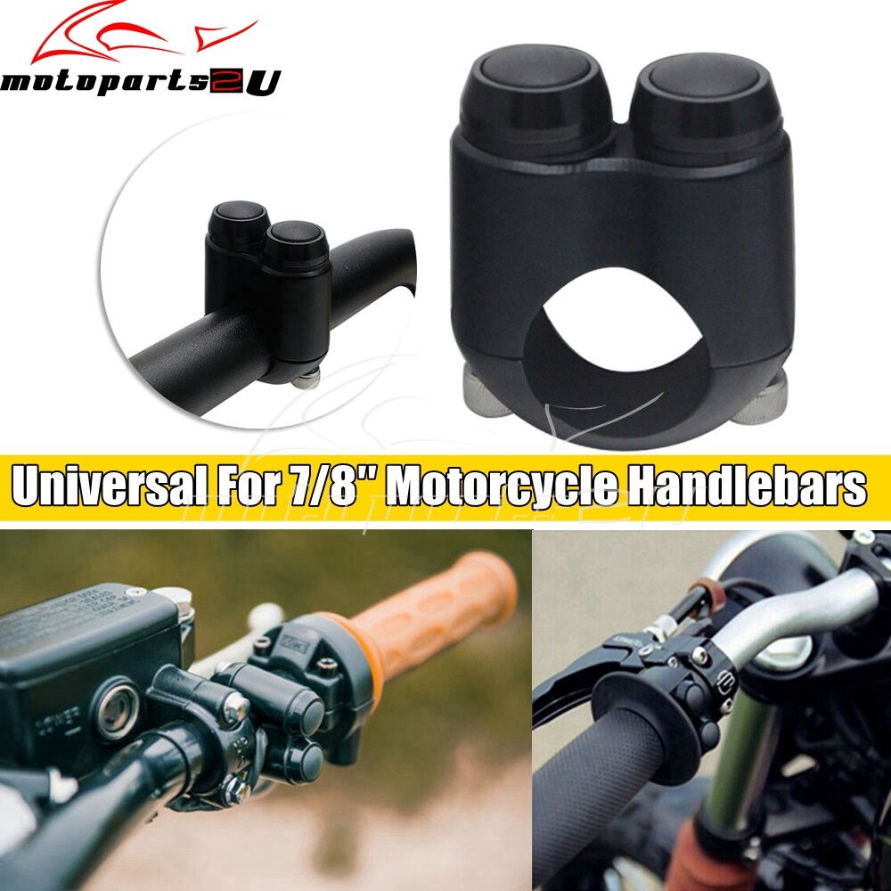 Black 2 Button Hand Control Momentary Switch Motogadget Universal For 7 ...