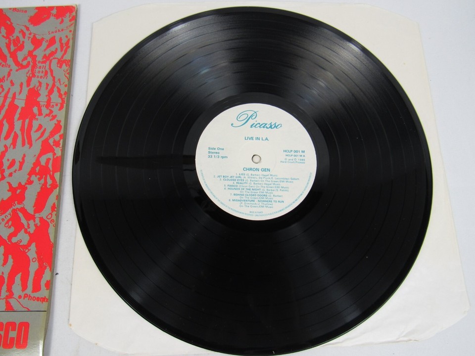 Chron Gen - Live At The Old Waldorf French Press 12" Vinyl LP 1985 Punk ...
