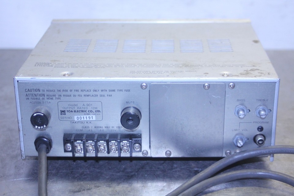 TOA Electric 900 Series Amplifier A-901A | eBay