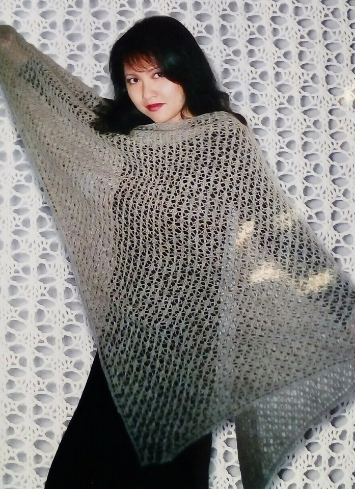 CHARLOTTE'S EASY LACE SHAWL Fiber Trends Knitting Pattern Vintage 1999 ...