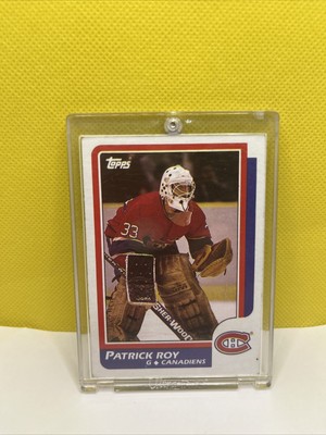 1986-87 Topps #53 Patrick Roy RC ROOKIE Recrue Canadiens Montreal RC ...