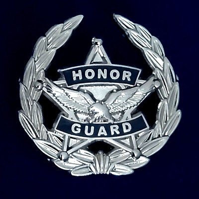 STAR-EAGLE-LEAF HONOR GUARD PIN, Item #129-Nickel (Silver) Plated ...
