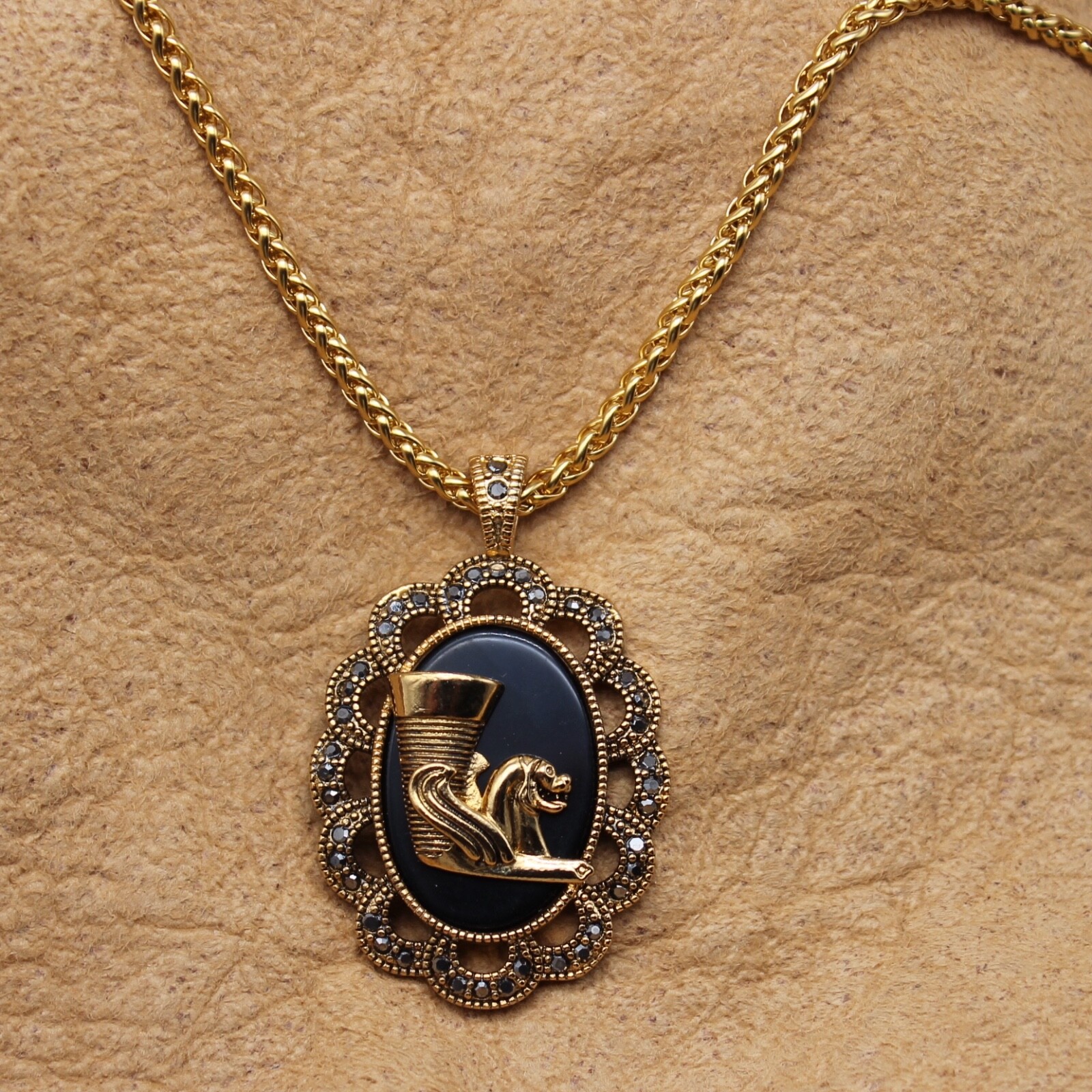 Persian Iranian King Simorq Simorgh Necklace Chain Iran Pahlavi ...