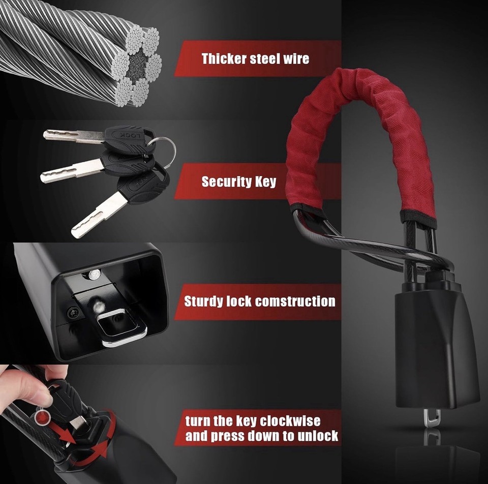Seat Belt Lock Steering Wheel Lock Car Security Anti-Theft Device Lock ...