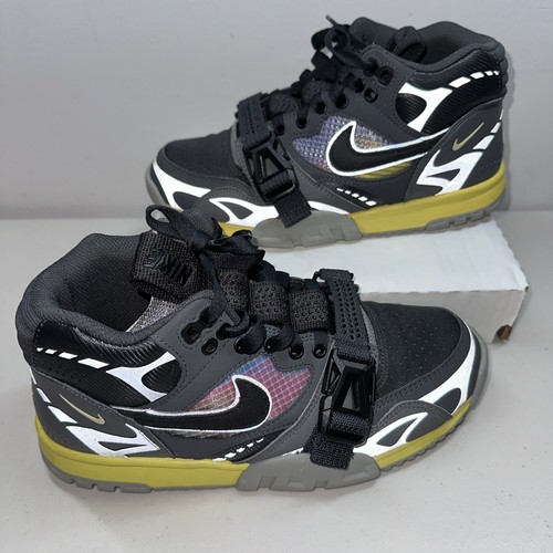 Nike Air Trainer 1 SP Dark Smoke Grey Yellow DH7338-001 Buckle Mens ...