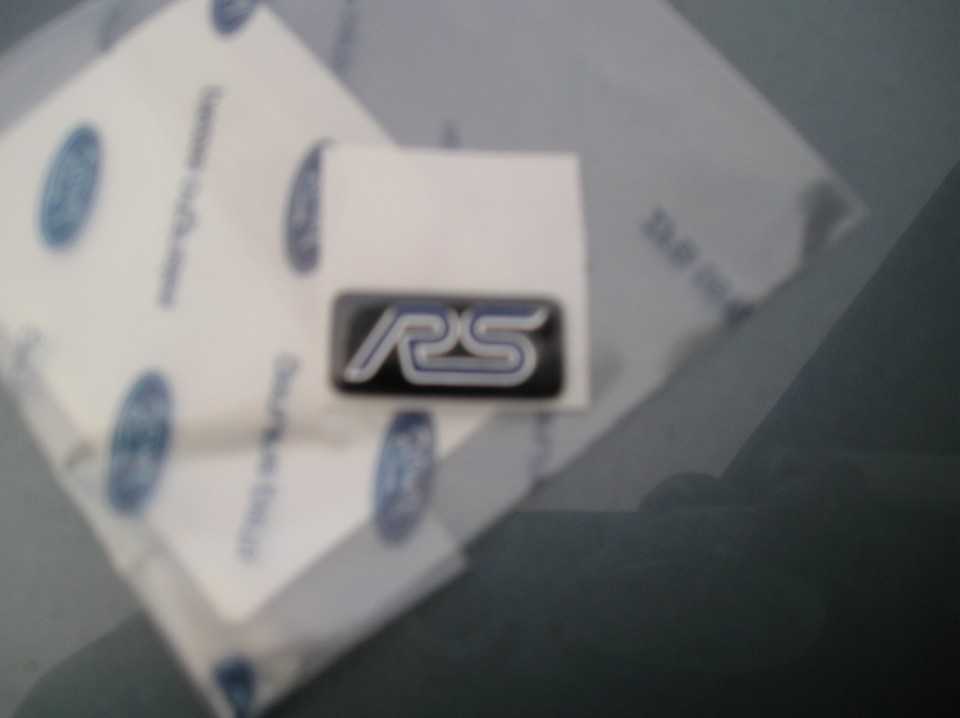 Ford Focus RS Mk2 09-12,Alloy Wheel NEW RS EMBLEM Gel type Genuine Ford ...