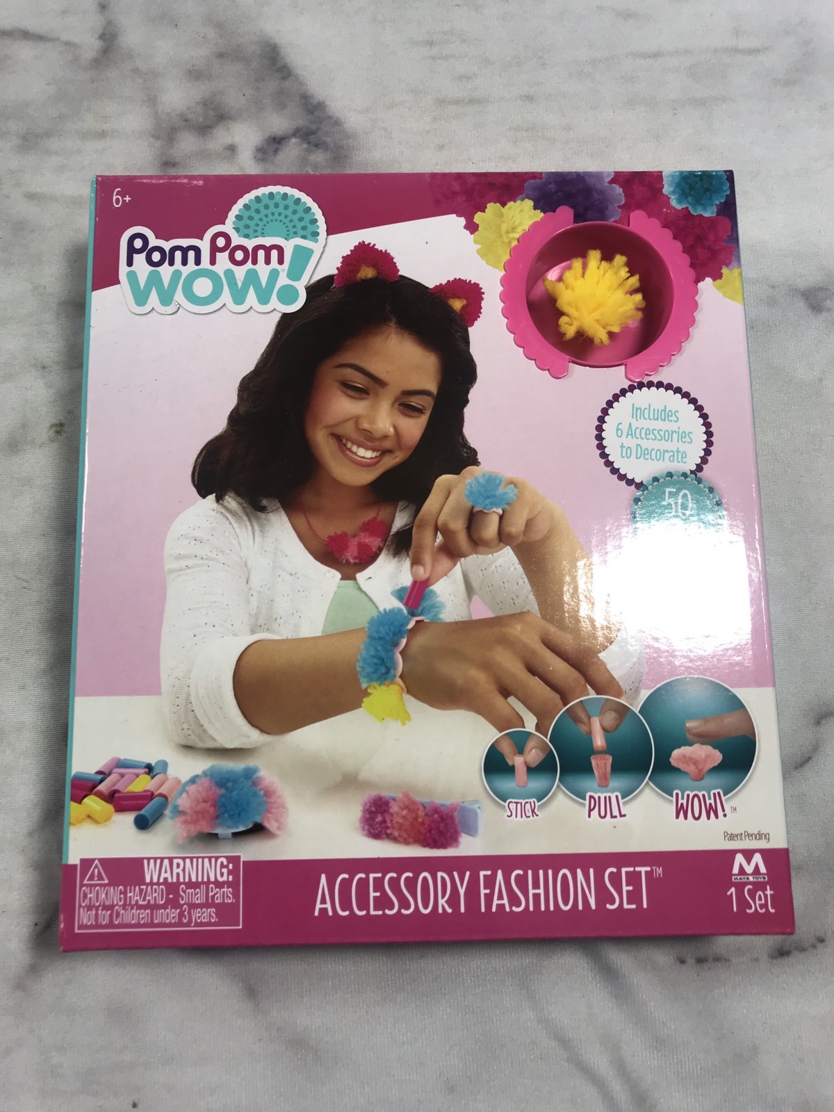 POM WOW ACCESSORY FASHION SET 50 POM POMS ACCESSORIES AGES 6+ NEW | eBay