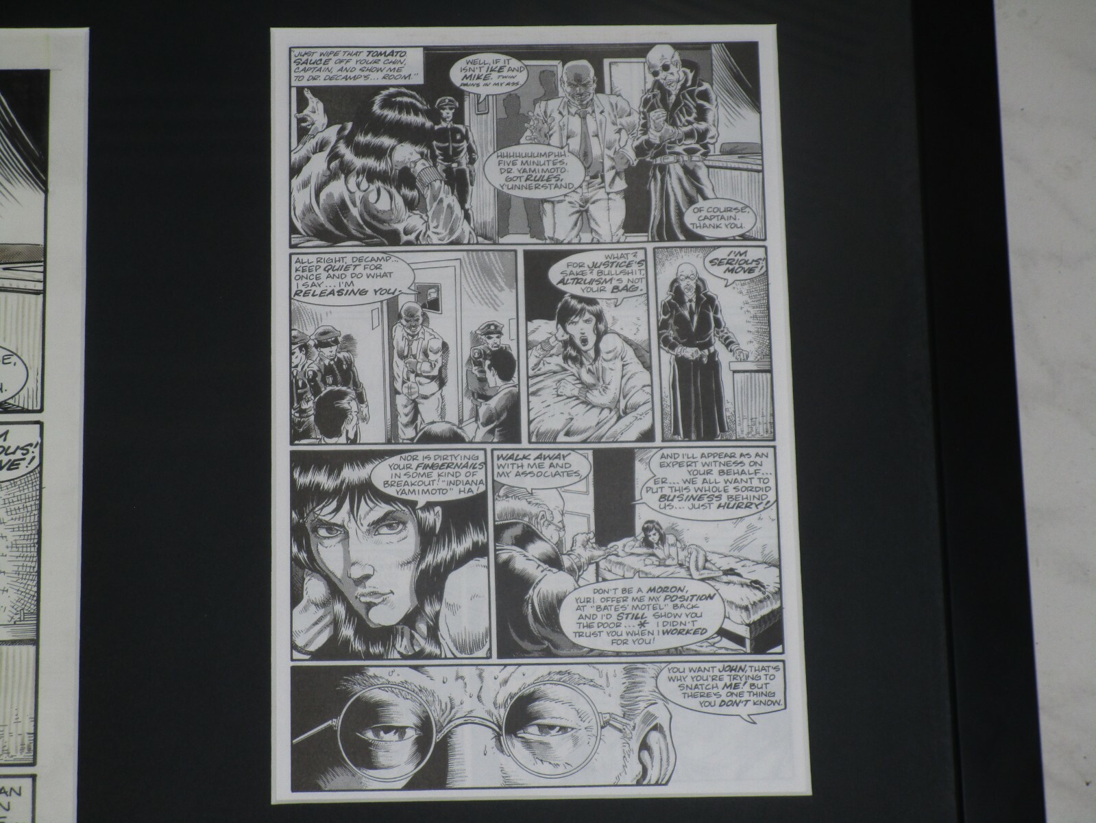 Tim Vigil Faust # 6 Page 10 Original Art David Quinn Framed With ...